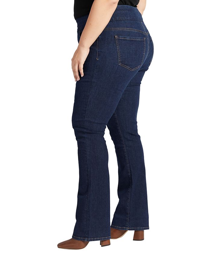 JAG Plus Size Paley Mid Rise Bootcut Pull-On Jeans - Macy's