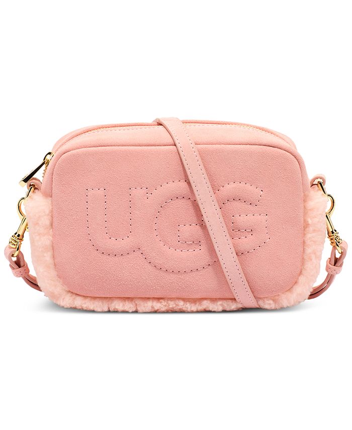 UGG® UGG Janey II Shearling Embossed Logo Crossbody - Macy's