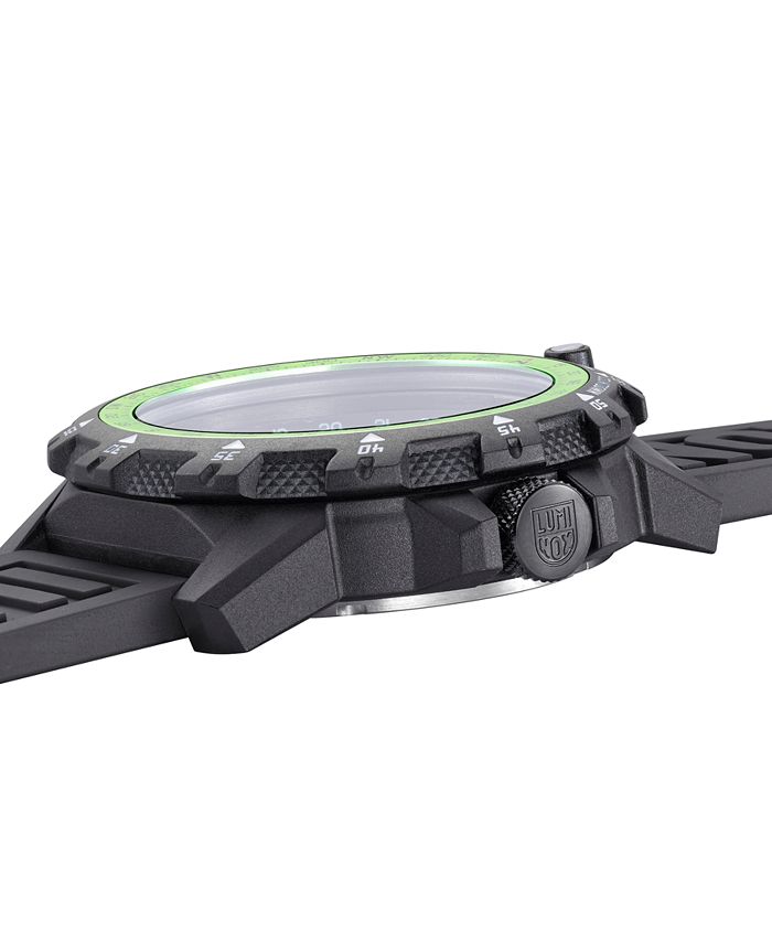 Luminox Men's Swiss Commando Raider Military GMT Black Rubber Strap ...