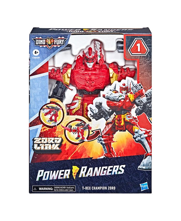 Power Rangers Dino Fury T-Rex Champion Zord Morphing Dino Robot - Macy's