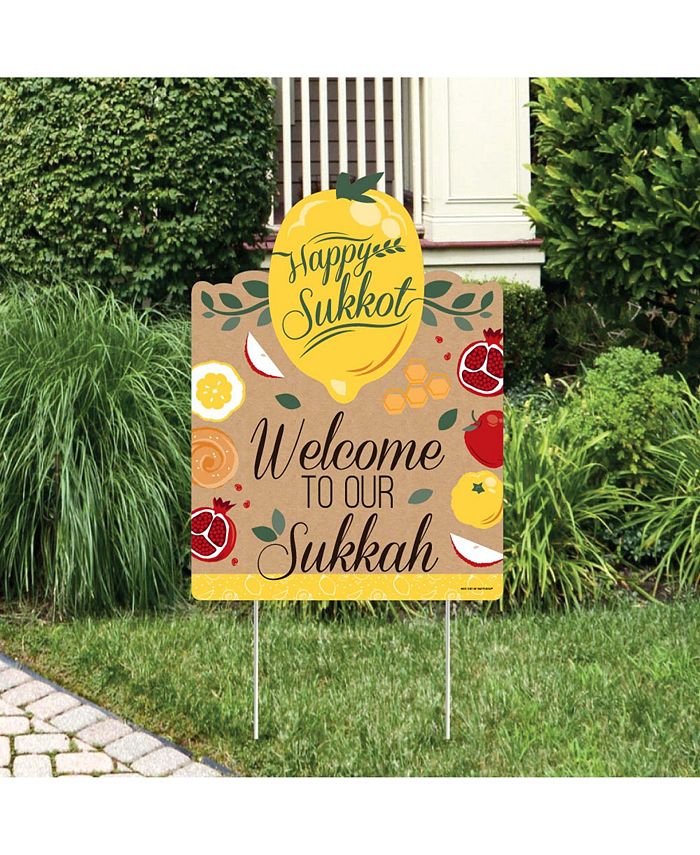Big Dot of Happiness Sukkot - Party Decorations - Sukkah Welcome Yard ...
