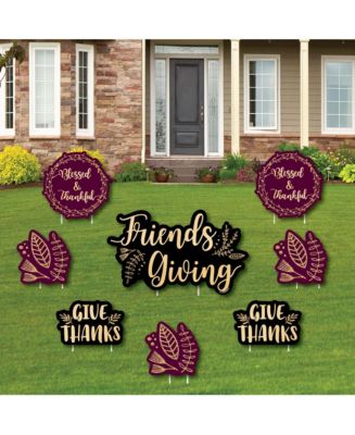 Big Dot of Happiness Elegant Thankful for Friends - Yard Sign and ...