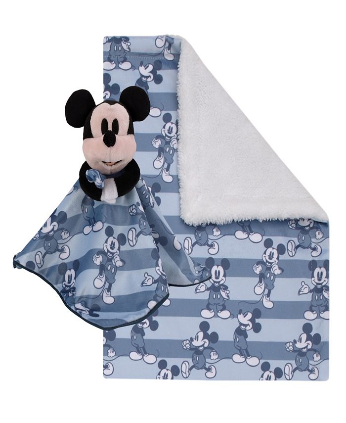 Disney Mickey Mouse Baby Blanket and Security Blanket Set, 2 Pieces ...