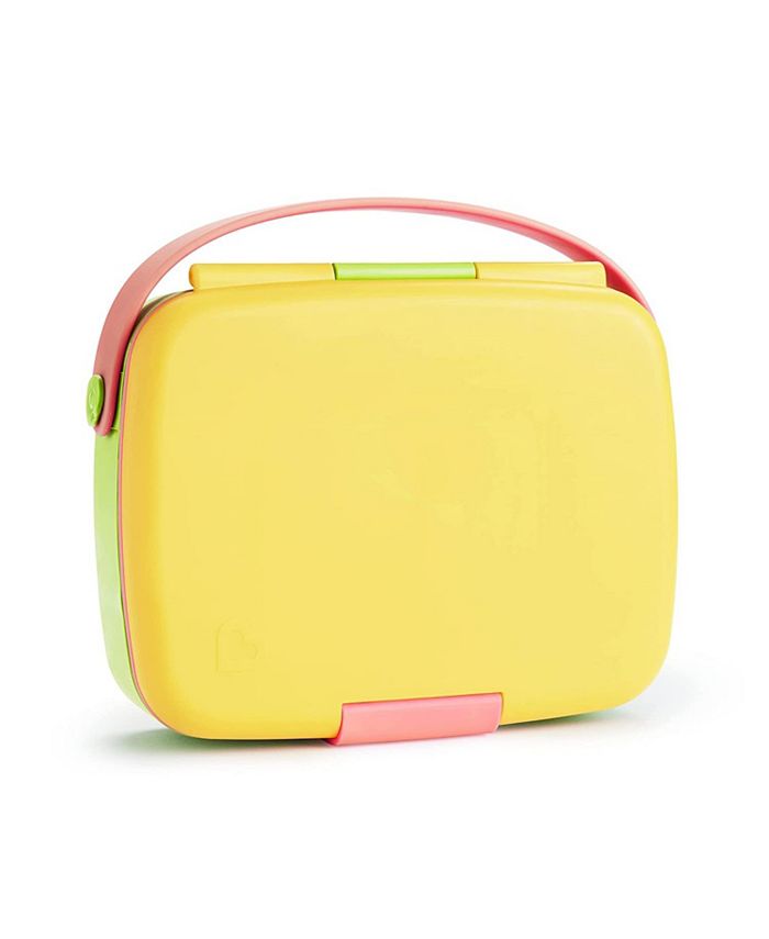 Munchkin Bento Box Toddler Lunch Box, includes utensils, Yellow - Macy's