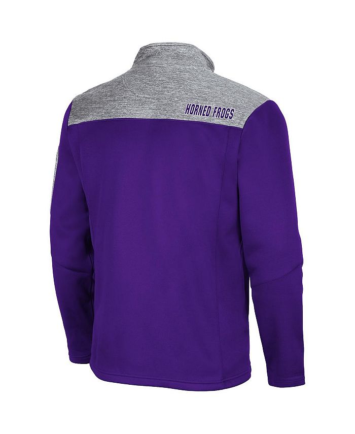 Colosseum Men's Purple TCU Horned Frogs Third Wheel Full-Zip Jacket ...
