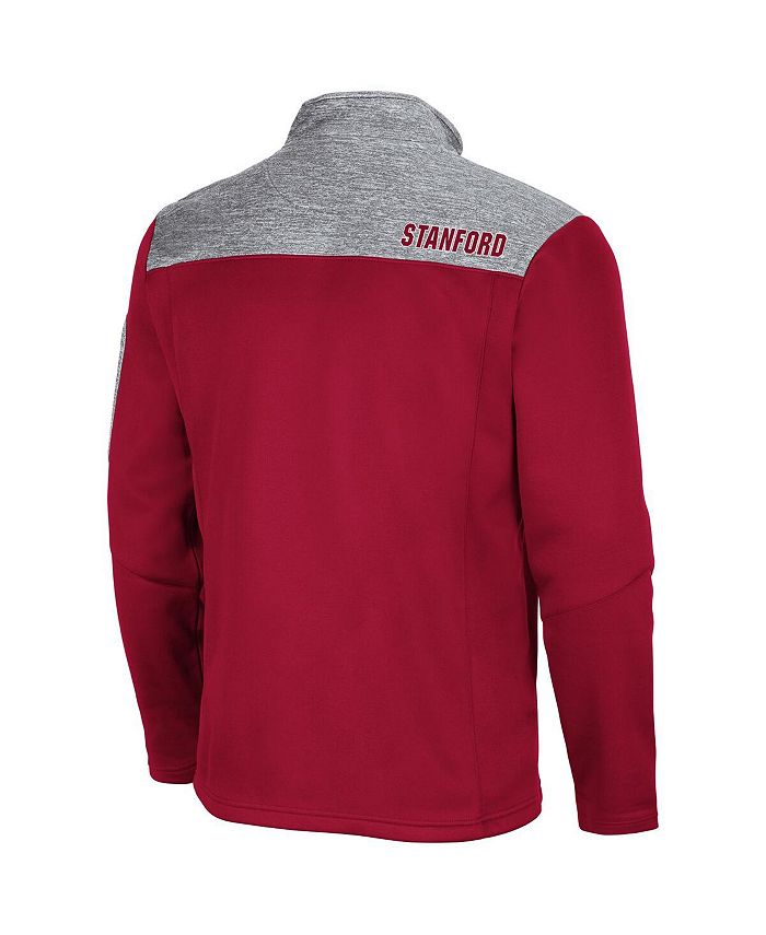 Colosseum Men's Cardinal Stanford Cardinal Third Wheel Full-Zip Jacket ...