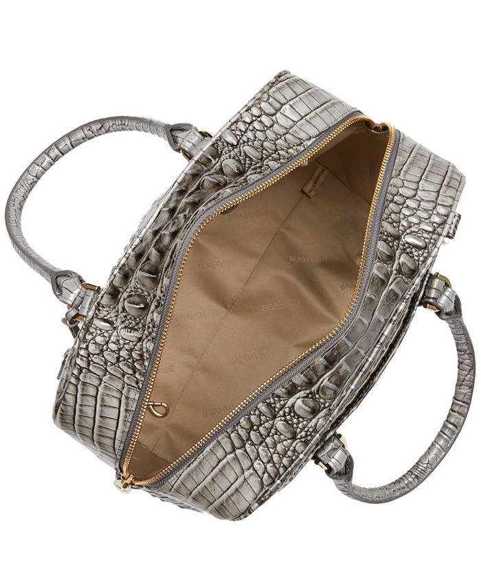 Brahmin Marissa Steel Melbourne Leather Satchel - Macy's