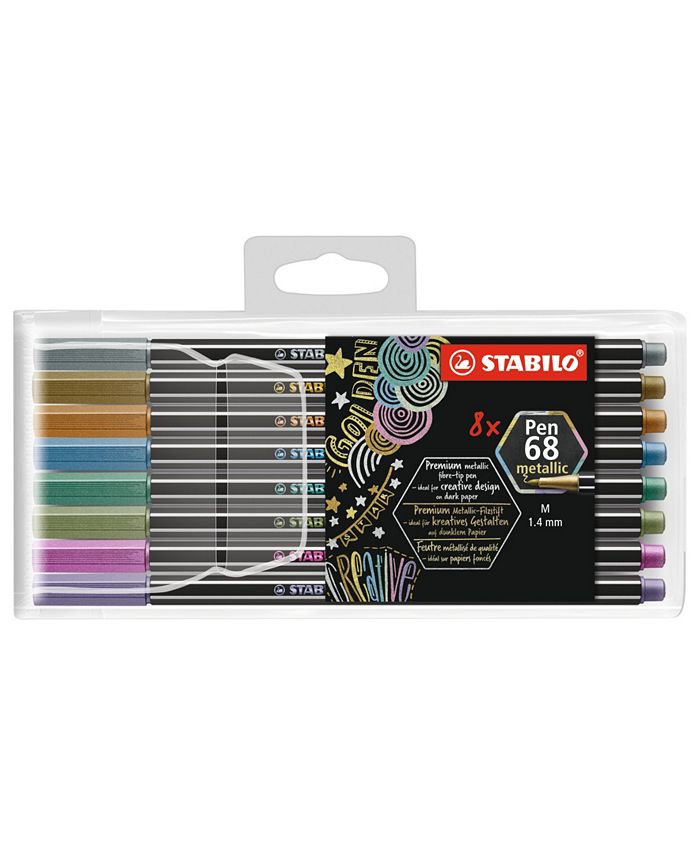 Stabilo Pen 68 Metallic 8 Piece Color Set - Macy's