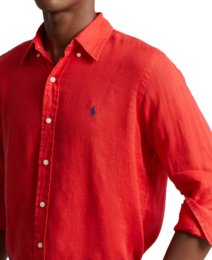 Polo Ralph Lauren Men's Classic-Fit Linen Shirt - Macy's