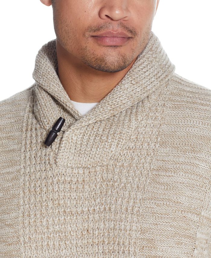 Weatherproof Vintage Men's Shawl Pullover with Toggle Sweater & Reviews ...