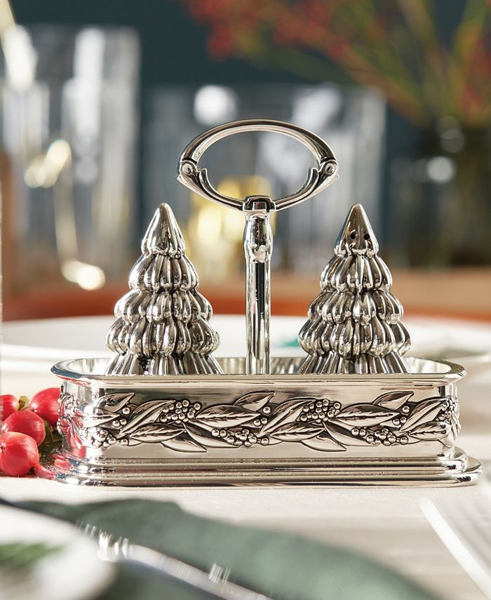 Reed & Barton Snow Berry Salt and Pepper Caddy - Macy's
