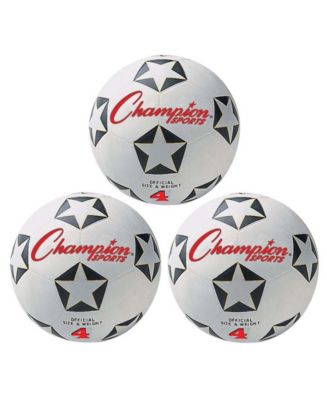 Champion Sports Rubber Soccer Ball, Set of 3 - Macy's