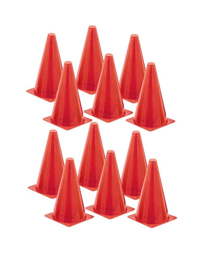 Champion Sports High Visibility Plastic Safety Cone, Set of 12 - Macy's