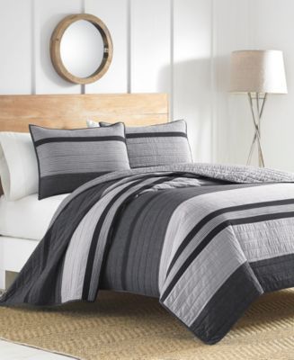 CLOSEOUT! Nautica Vessey Cotton Reversible Quilt, Twin - Macy's