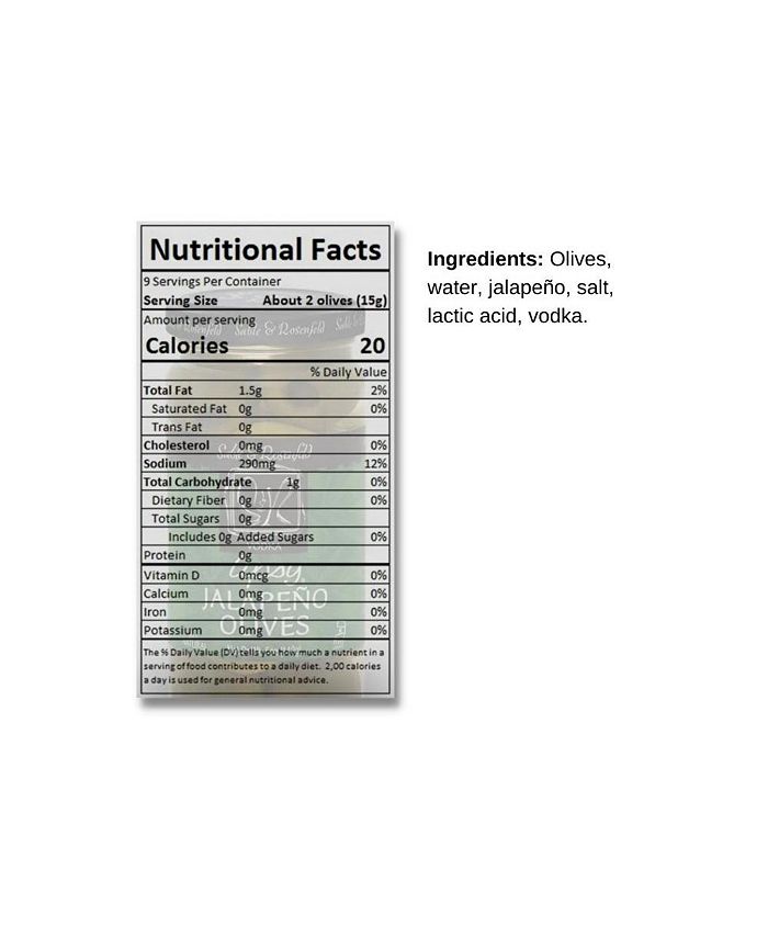 Sable & Rosenfeld Tipsy Vodka Jalapeno Olives 5 oz (3 Pack) - Macy's