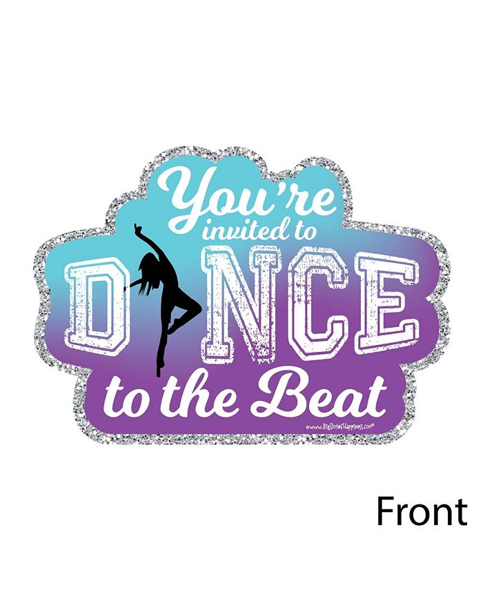 Big Dot of Happiness Must Dance to the Beat - Dance - Shaped Fill-in ...