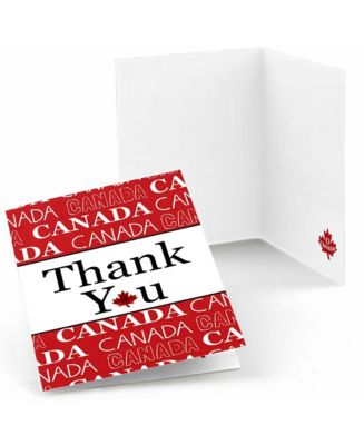 Canada Day - Canadian Party Thank You Cards (8 count) - Macy's