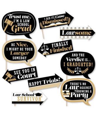 Big Dot of Happiness Funny Law School Grad - Future Lawyer Graduation ...