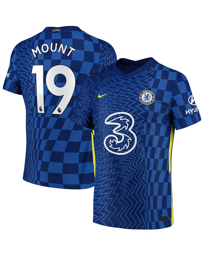 Nike Men's Mason Mount Blue Chelsea 2021/22 Home Vapor Match Authentic ...