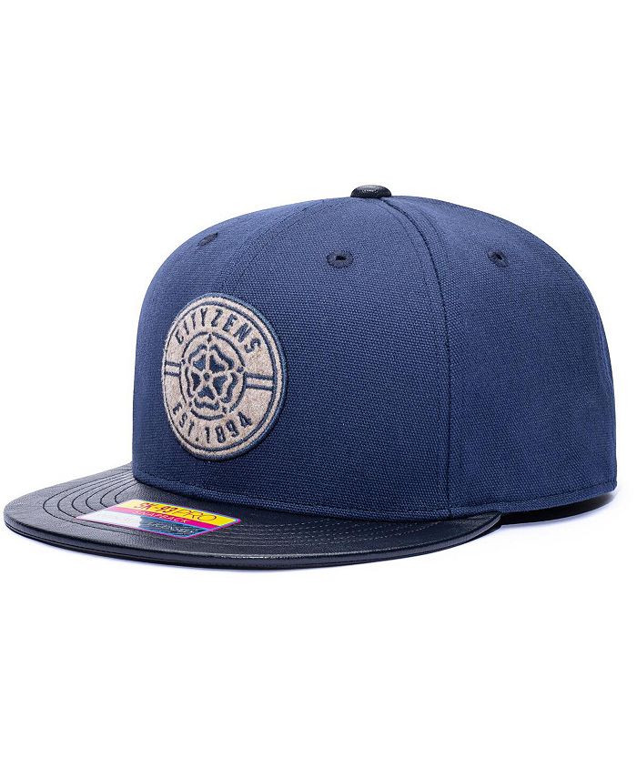 Fan Ink Men's Navy Manchester City Swatch Snapback Hat - Macy's