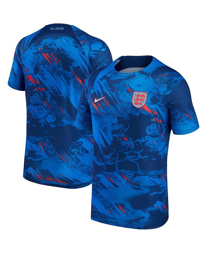 Nike Men's Blue England National Team 2022/23 Pre-Match Top - Macy's