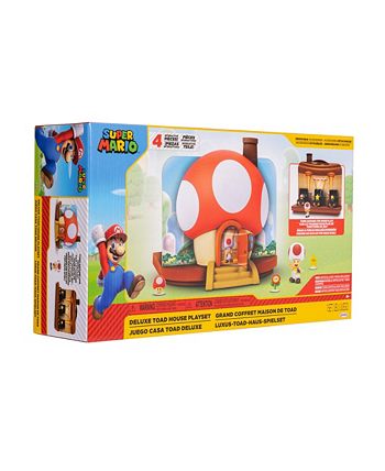 SUPER MARIO World of Nintendo 2.5" Deluxe Toad House Playset - Macy's
