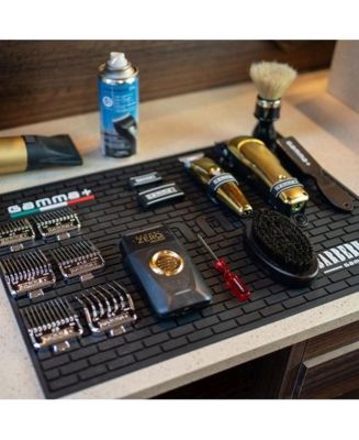 StyleCraft Professional Heat Resistant Barber Mat and Station Organizer ...