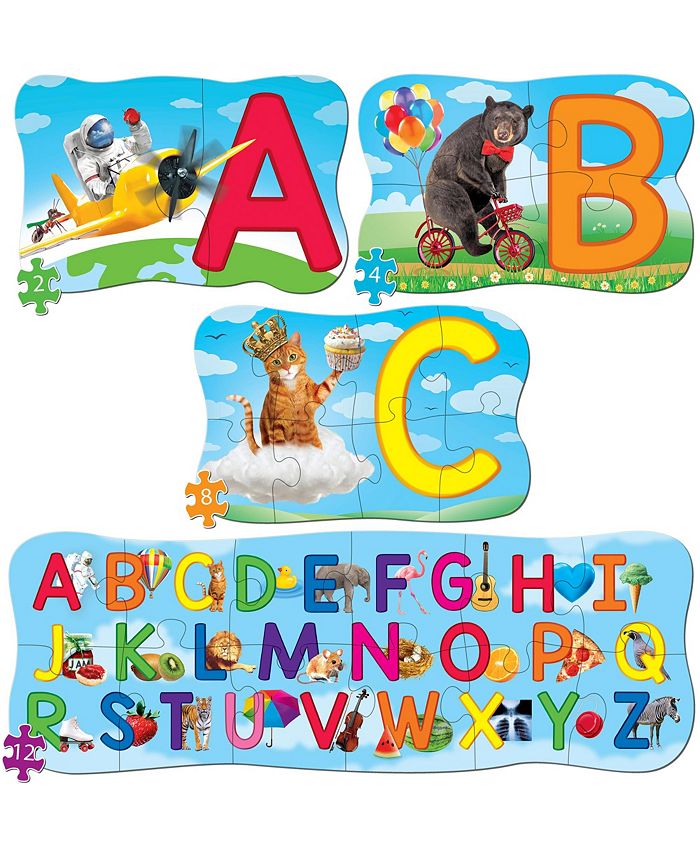 Masterpieces ABC's - Educational 4-Pack Jigsaw Puzzles for Kids - Macy's