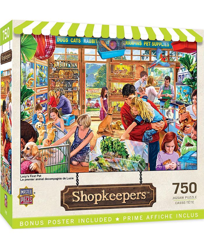 MasterPieces Puzzles Masterpieces Shopkeepers - Lucy's First Pet 750 ...