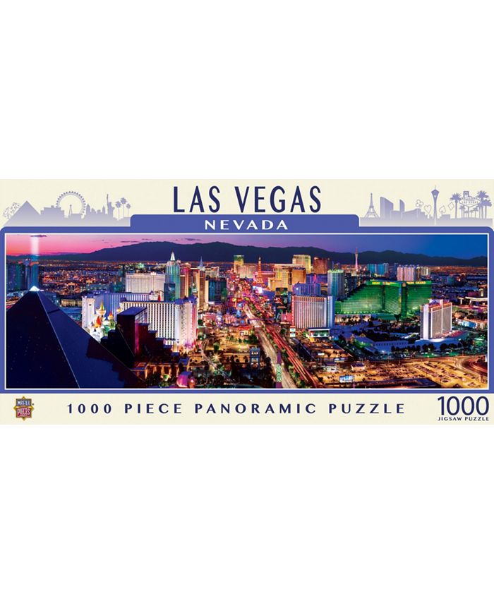 Masterpieces Las Vegas 1000 Piece Panoramic Jigsaw Puzzle for Adults ...