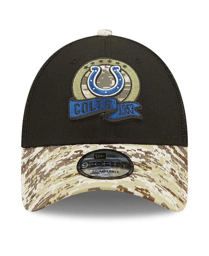 New Era Men's Black, Camo Indianapolis Colts 2022 Salute To Service ...
