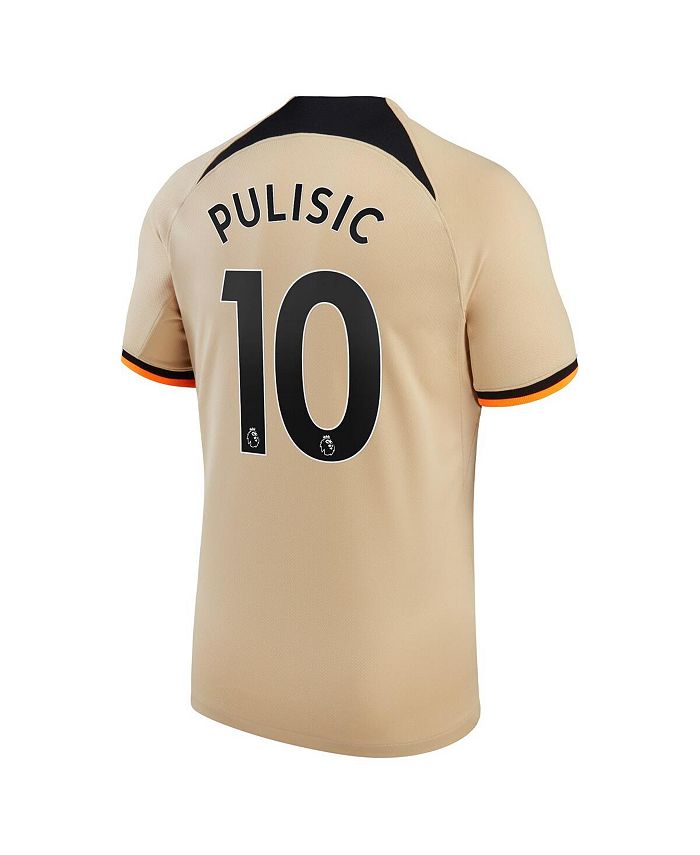 Nike Men's Christian Pulisic Gold Chelsea 2022/23 Third Replica Player ...