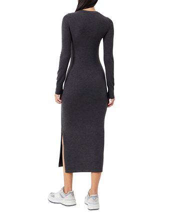 French Connection Women's Babysoft Long-Sleeve Bodycon Sweater Dress ...