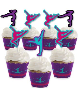 Tumble, Flip & Twirl - Gymnastics - Cupcake Wrappers & Treat Picks Kit ...