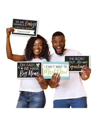 Big Dot of Happiness We Are Expecting - Photo Prop Signs - Pregnancy ...