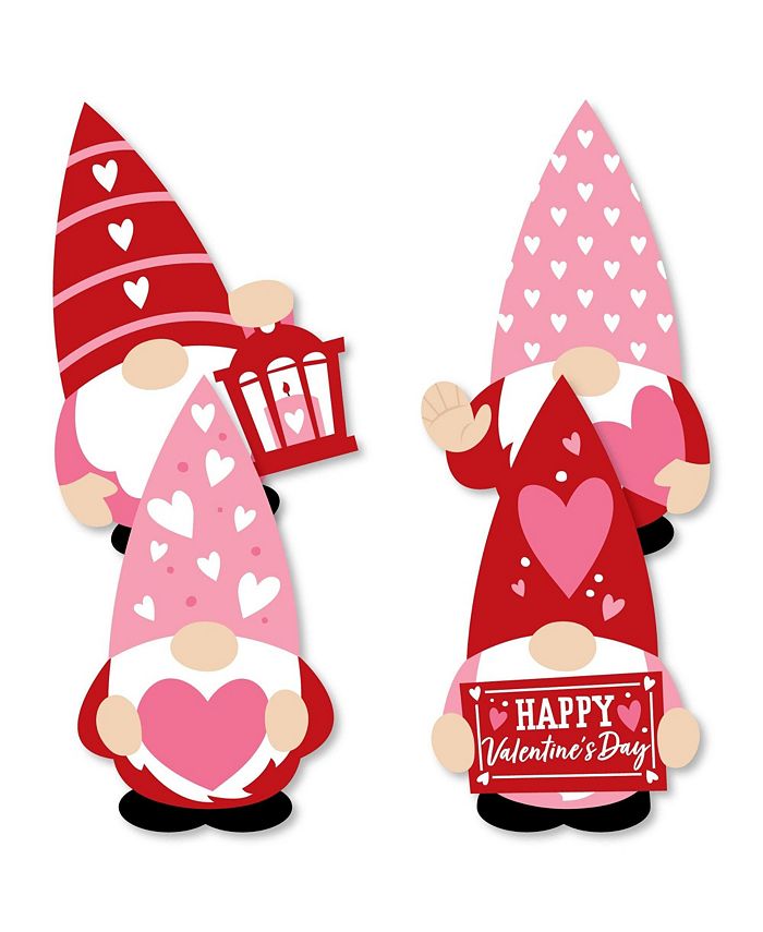 Big Dot of Happiness Valentine Gnomes - Decorations DIY Valentine’s Day ...