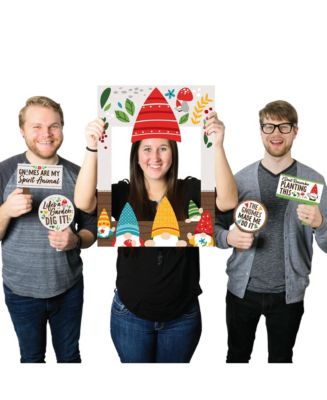 Garden Gnomes - Forest Gnome Party Selfie Photo Booth Picture Frame ...