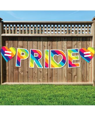 Love is Love - Pride Party Decorations - Outdoor Pride Letter Banner ...