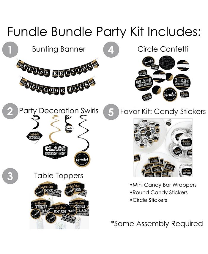 Big Dot of Happiness Reunited - Class Reunion Party Supplies - Banner ...