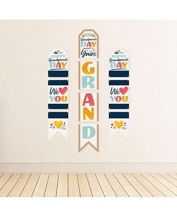 Big Dot of Happiness Happy Grandparents Day - Hanging Vertical Paper ...