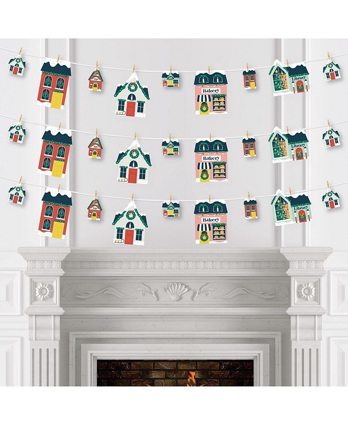 Big Dot of Happiness Christmas Village - Holiday Winter Houses DIY ...