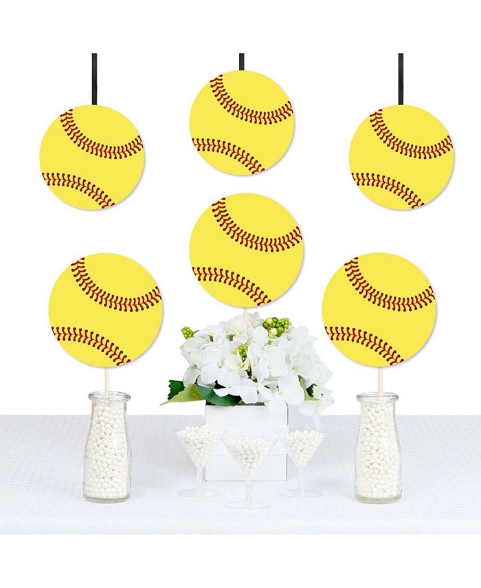 Big Dot of Happiness Grand Slam - Fastpitch Softball - Decor DIY Party ...