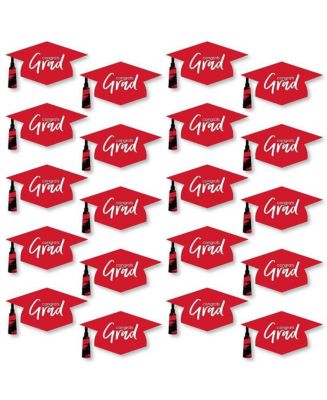 Big Dot of Happiness Red Grad - Best is Yet to Come - Grad Hat Decor ...