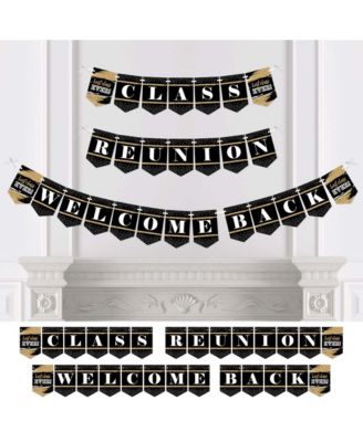 Reunited - Class Reunion Bunting Banner - Party Decor Class Reunion ...