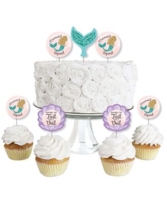 Trading The Tail For A Veil - Dessert Cupcake Toppers - Clear Treat ...