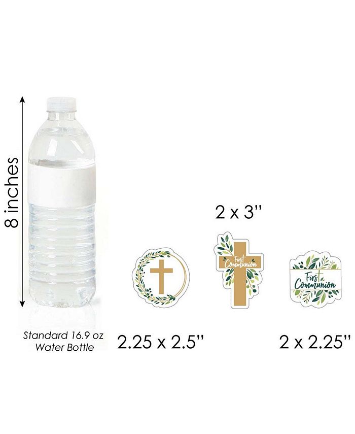 Big Dot of Happiness First Communion Elegant Cross - DIY Shaped ...