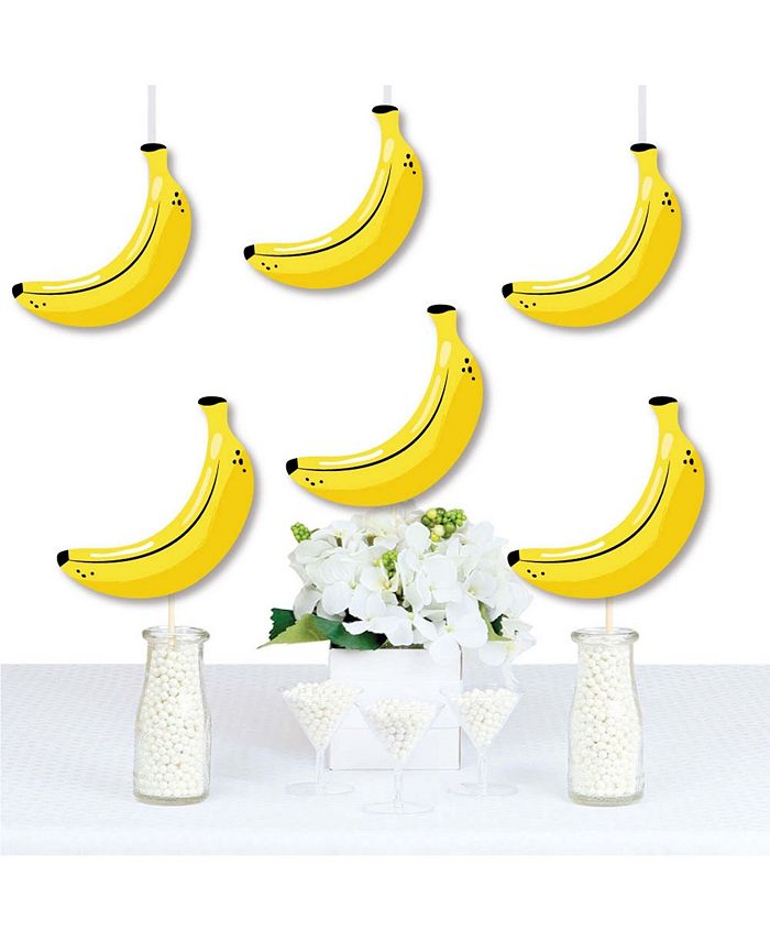 Big Dot of Happiness Let's Go Bananas - Decorations DIY Tropical Party ...