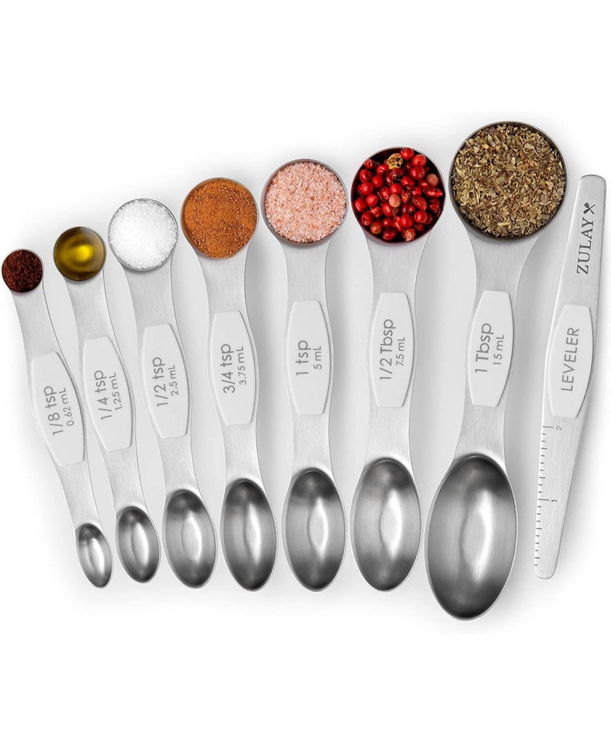 Click here for Set of 8 Stackable Magnetic Measuring Spoons with... prices