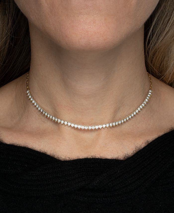 Wrapped Diamond 16" Collar Necklace (1 ct. t.w.), Created for Macy's ...