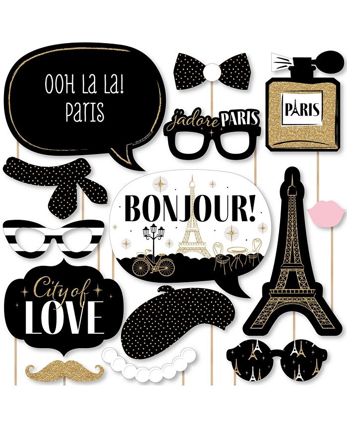 Big Dot of Happiness Stars Over Paris - Parisian Themed Party Photo ...